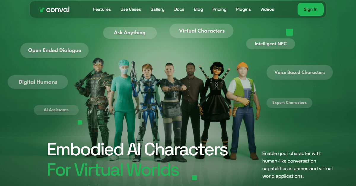 Convai AI Tool Review: Create Interactive AI Characters for Games & VR